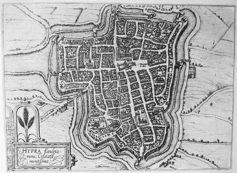 HYPRA, Flandria: rume Civitatu munitisima / Ypres (Bélgica) > Mapas ...