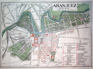 Aranjuez (Plano de la población y los jardines) > Mapas, Planos . Frame ...