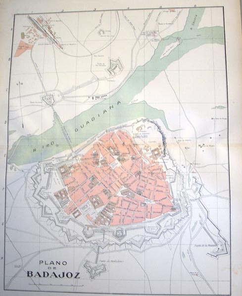Plano de Badajoz > Mapas, Planos . Frame | Grabados, Mapas Antiguos ...