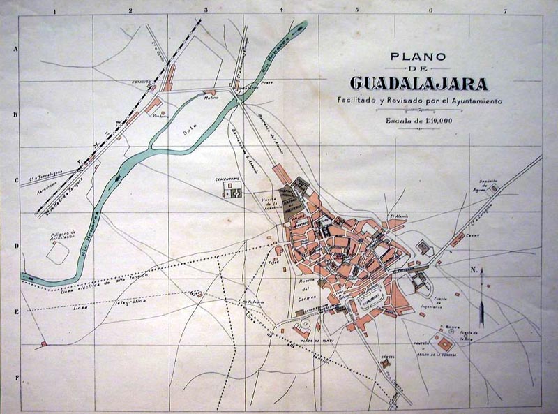 Plano de Guadalajara > Mapas, Planos . Frame | Grabados, Mapas Antiguos ...