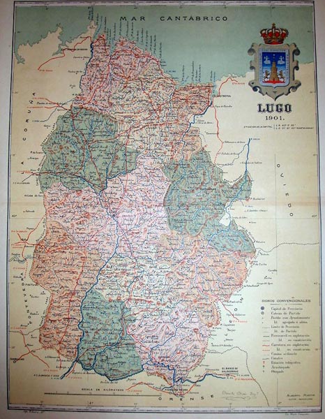 Provincia de Lugo > Mapas . Frame | Grabados, Mapas Antiguos, Atlas y ...
